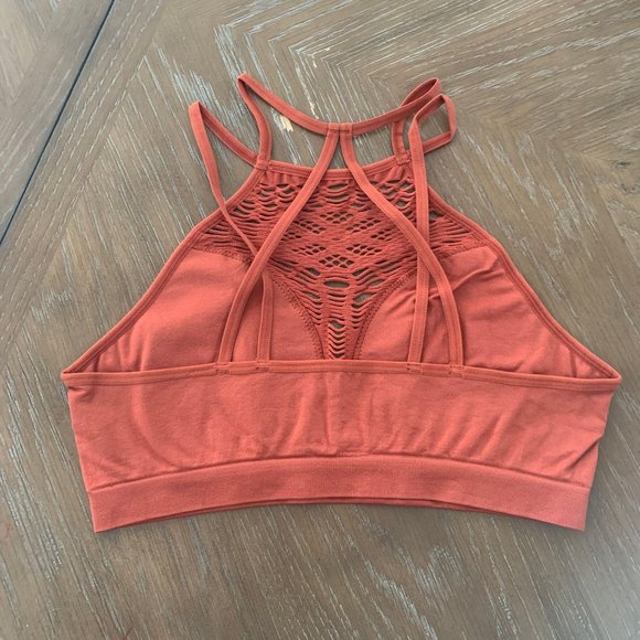 Leto | Tops | Leto New Rust Crochet Front Seamless Bralette Cr | Poshmark